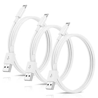 3 Pack iPhone Charging Cable【Apple MFi Certified】 3ft-USB to Lightning ...