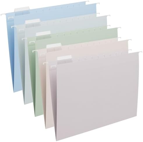 Amazon.com : EOOUT 15-Pack Colored Hanging File Folders A4 Size, 5 ...