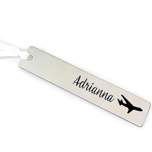 Amazon.com: Personalized Airplane Bookmark Gift For Her Traveler ...