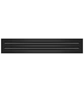 BUILDMART - 24" Linear Slot Diffuser - (2 Slot) Double Slot - Black ...