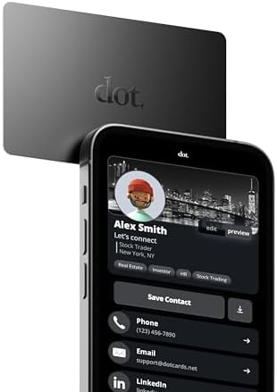 Amazon.com: dot. Card - Digital Business Card - Tap to Share - iPhone ...