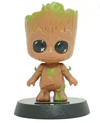 Zimba Action Figure Always Bobble Head (Brown Groot Man Solar Powered ...