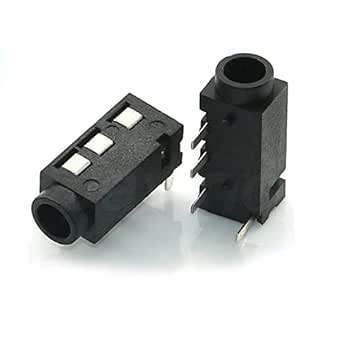 10Pcs 3.5MM Audio Jack Connector Through Holes PCB Horizontal 4 Contact ...
