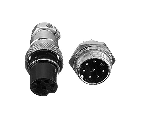 8 Pin AVIATION PLUG (8 Pin Male And Female Plug) - GX-16 : Amazon.in ...
