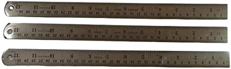 Stainless Steel Scale/Ruler 1 Foot (30 cm / 12 inch) for Students ...
