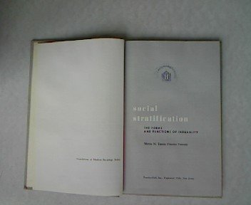 Social Stratification: Melvin Marvin Tumin: 9780138186098: Amazon.com ...