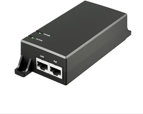 Amazon.com: Gigabit PoE Injector 48V 15W, IEEE802.3af Power Over ...