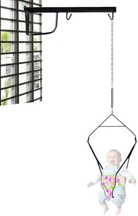 Vparents 2 in 1 Baby Toddler Jumper with Window Hanging Metal Stand Cum ...