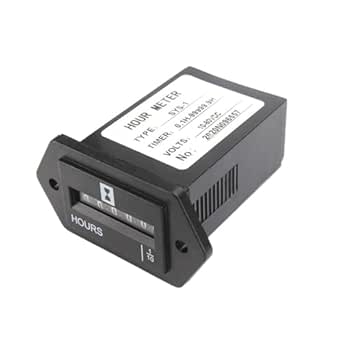 SYS-1 6 Digits DC 10-80V AC 100-250V Hour Meter Digital Industrial ...