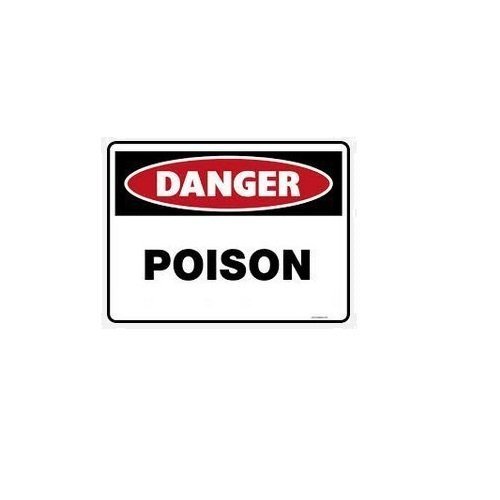Amazon.com: Danger Poison Sticker, 5" X 3.5" : Industrial & Scientific