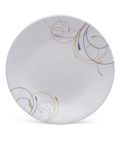 Buy Corelle Violet Dance Glass Small Plate Pack of 6, 17CM, Multicolor ...