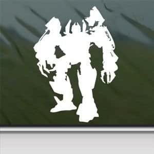 Amazon.com: Transformers White Sticker Decal Barricade White Car Window ...