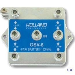 Splitter Cable TV RF Broadband 6-Way 5-1002MHz SCTE Compliant : Amazon ...