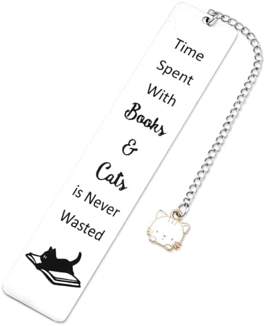 Cat Bookmark, Stainless Steel Kitten Bookmark Cute Metal Bookmark Gift ...