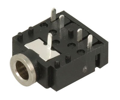 Amazon.com: Connector Audio Female 5 Position Solder Right Angle Thru ...