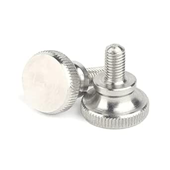 Amazon.com: WioseN Thumb Screws,Knurled Screws,2-10pcs M2 M2.5 M3 M4 M5 M6 Stainless Steel Step ...