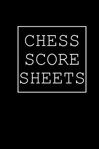 CHESS SCORE SHEETS: Chess notation books, Chess recording book,110 ...