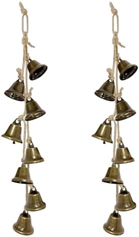 Amazon.com : Hanging Witch Bells for Door,2 Pc Door Bell Hanger ...