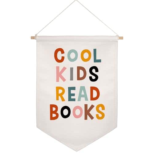 Amazon.com: Cool Kids Read Books, Let’s Read Banner Pennant Classroom ...