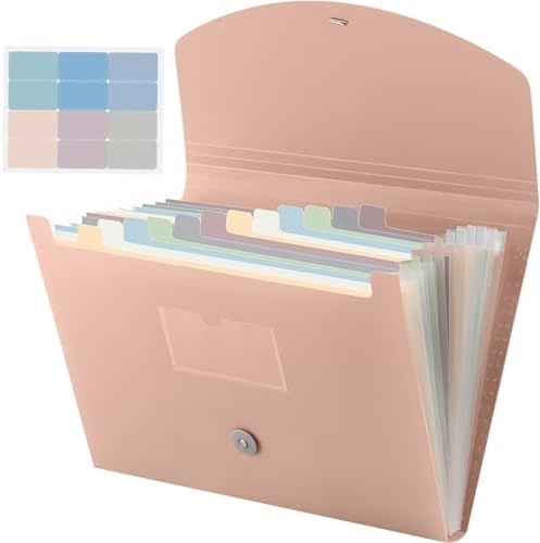 Amazon.com : Cholemy Expanding File Folder 13 Pockets File Organizer ...