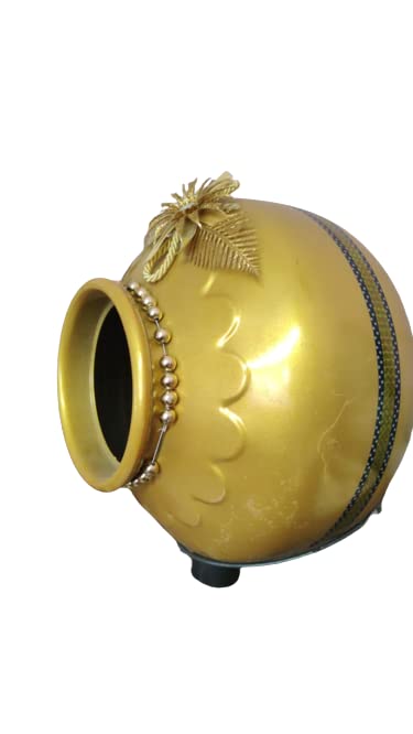 Buy Rajiv Pyro Traders Golden Wedding Aluminum Dry Fog Matka, Online at ...