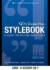 The Canadian Press Stylebook A Guide For Writing And Editing 14th ...