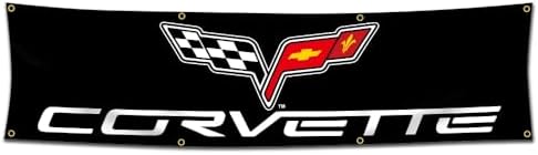 Amazon.com: Bofanio Flag Compatible with Corvette Flag Banner Decor Car ...