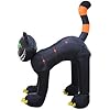 Amazon.com: 11 Foot Tall Animated Halloween Inflatable Black Cat ...