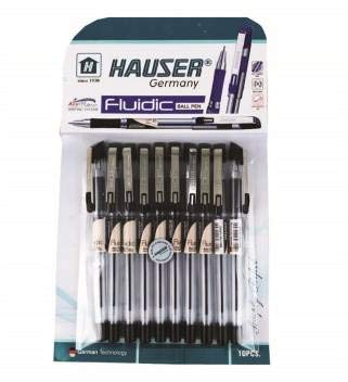 Pen Studio - Hauser Flix Liquid Ink Ball Pen 0.7mm Tip pack of 50(Black ...