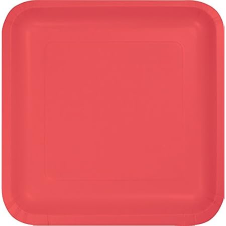 Amazon.com | Creative Converting Touch of Color 18 Count Square Paper ...