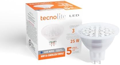 Tecnolite - Foco MR16 LED 3 W, Luz de Día, Base GX5.3, No atenuable : Amazon.com.mx: Hogar y Cocina