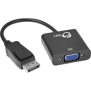 SIIG CB-DP0N11-S1 / DisplayPort to VGA Adapter Converter : Amazon.in ...