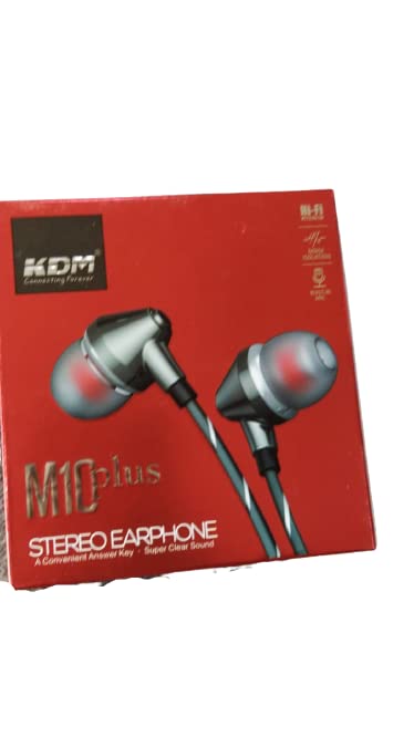 KDM M10plus Stereo Earphones with in line MIC Perfume Wire : Amazon.in ...