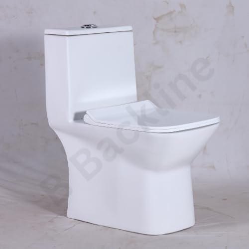 Ceramic One Piece Floor Mounted Commode Western Toilet/Rimless Commode ...