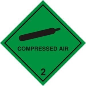 Smarts-Art Warning Sign Compressed Air Magnetic Sign 100Mm X 100Mm ...