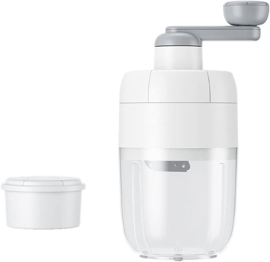 Comphic Shaved Ice Machine Home Small Manual Ice Crusher Hand-Shake Ice ...