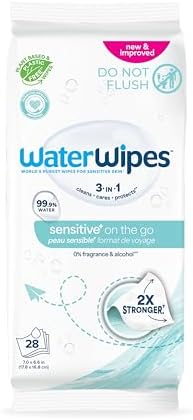 Amazon.com: WaterWipes Sensitive+ On The Go Wipes, 3-In-1 Cleans, Cares ...