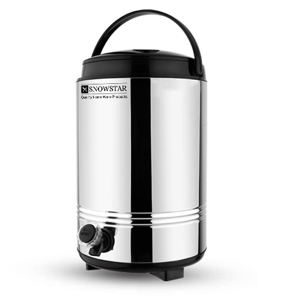 Snowstar Stainless Steel Hot and Cold Water Jug 10 Liter, Silver - PUF ...