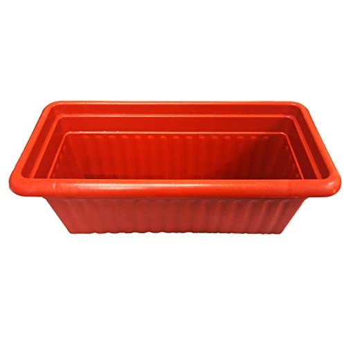 Rectangular Plastic Pot 14 inches Pack of 2 : Amazon.in: Garden & Outdoors