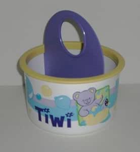 Amazon.com: Tupperware Tiwi Baby Bear Care Set / Sink Caddy in White ...
