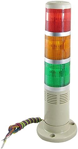 Litost® 3 Tier Signal Tower Lamp Light with Buzzer 24 Volt DC (RED ...