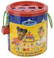 Amazon.com: Imaginarium 75-Piece Wooden Block Set : Toys & Games