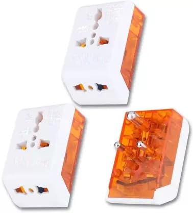 MAXICOM 3PIN Universal Socket Plug (Type D) Worldwide Travel Adaptor ...