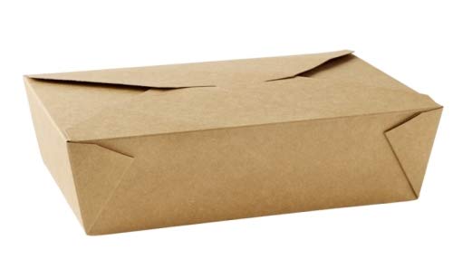 50 x Brown Food Boxes Takeaway #6A [50 Pack, 185/155x90/66x55mm 25oz ...