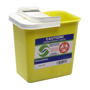 SharpSafety Sharps Container with Hinged Lid, Red, 8 Gallon (Single ...