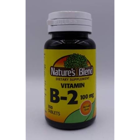 Amazon.com: Optimum Vitamin B-2 Tablets, 25 Mg, 100 Count (Pack of 2 ...