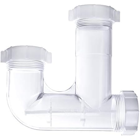 EZ-Fluid 1-1/2" Extra Low Profile Sink Trap J Bend Heavy Duty 17GA ...