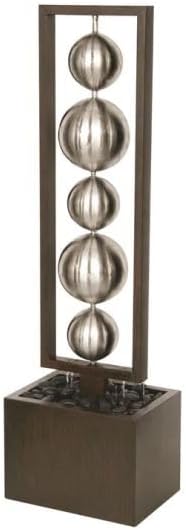 Aqua Creations Hamac Ravenna Zinc Metal Modern Metal Solar Powered ...