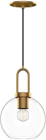 Alora Mood PD601608AGCL Soji Pendant, Aged Gold/Clear Glass - Amazon.com