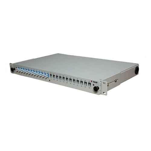 R&M 24 Port Fiber Rack Mount LIU, Loaded with singlemode 12xLCPC Dx ...
